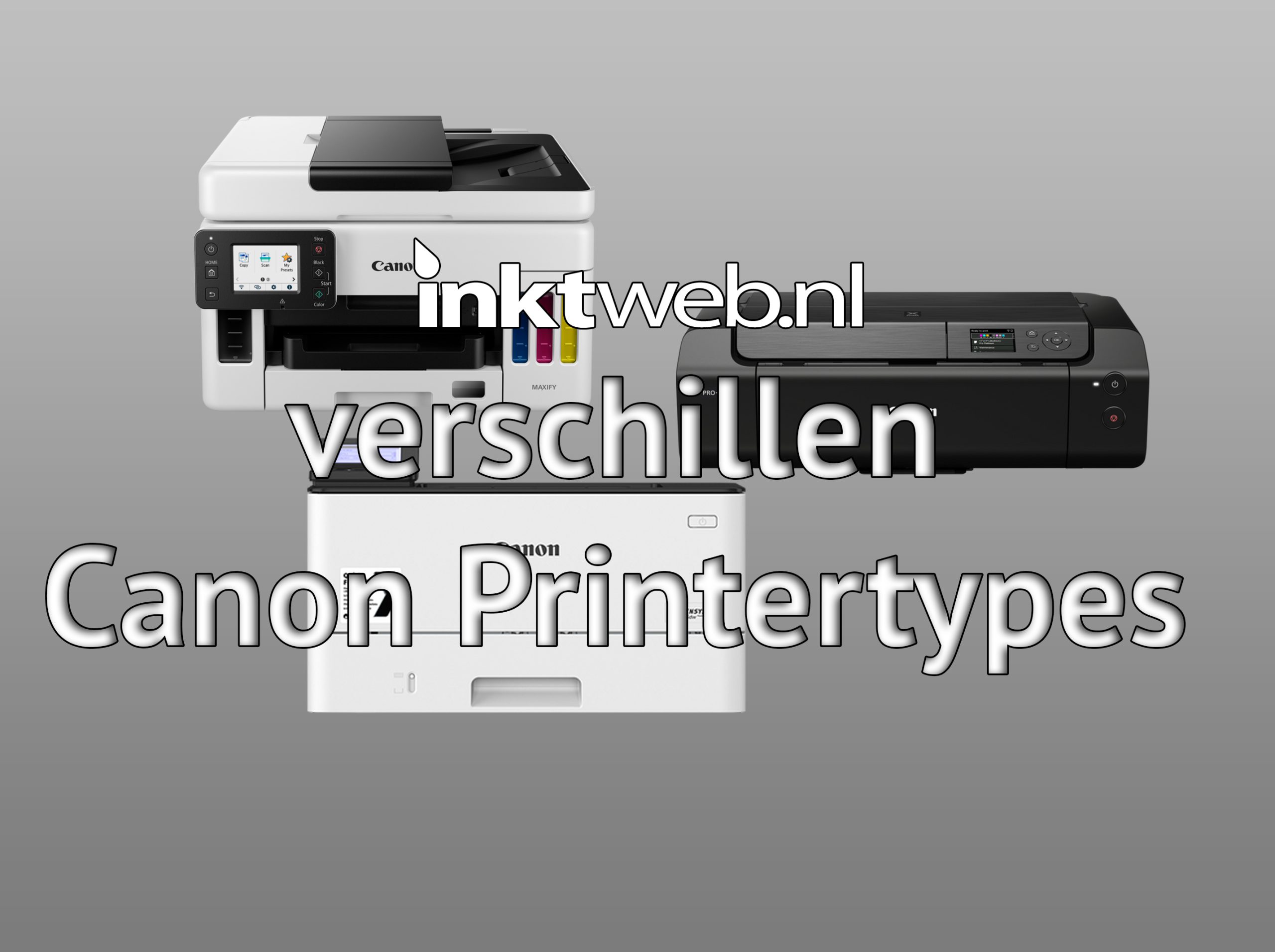 Verschillen tussen de Canon printertypes - Inktweb.nl Blog