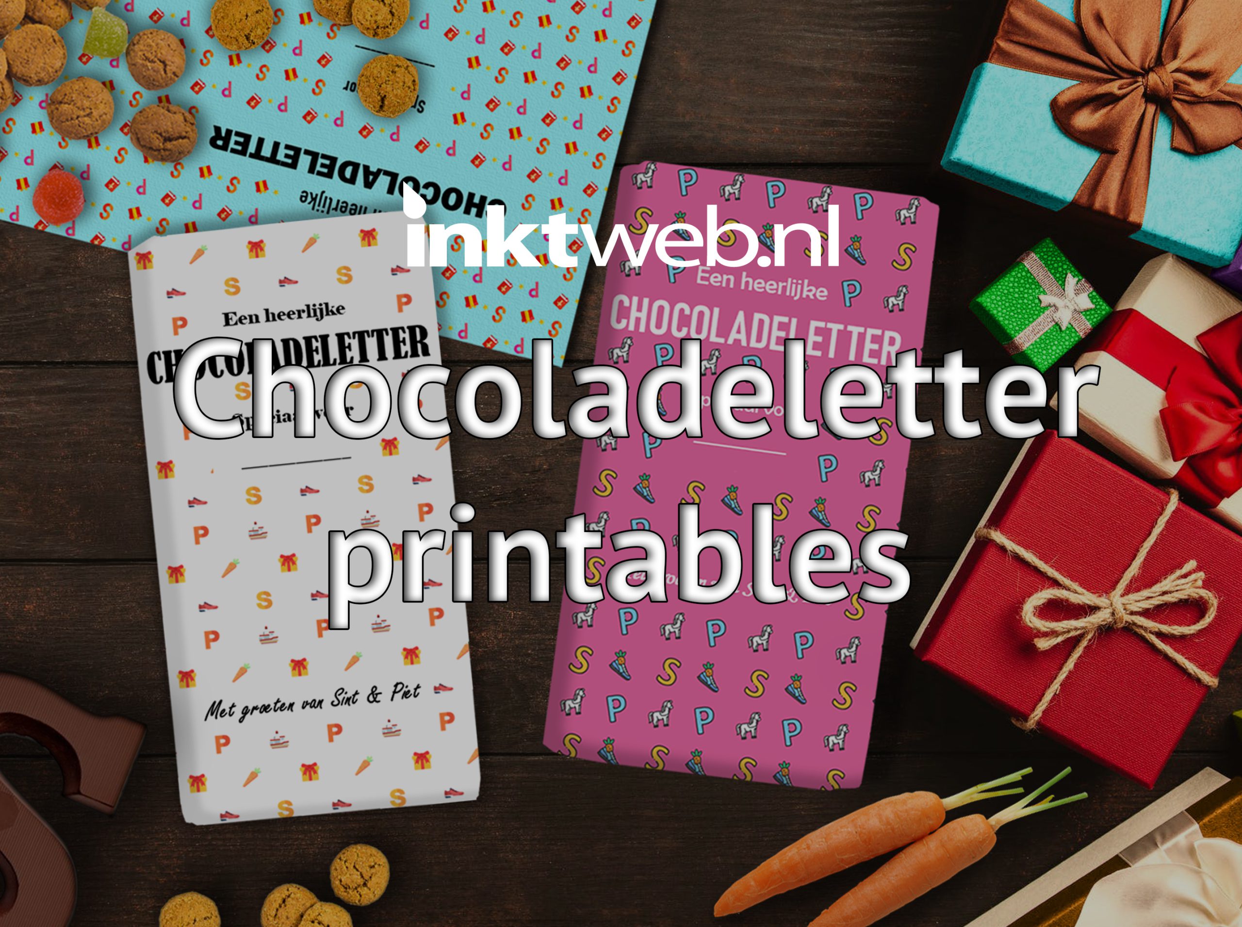 DIY Chocoladeletter inpakpapier - Inktweb.nl Blog