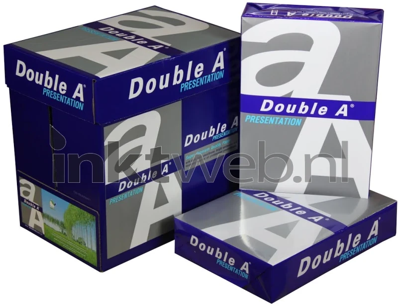 Double A Presentation A4 Papier 5 pakken (100 grams) wit (Origineel)