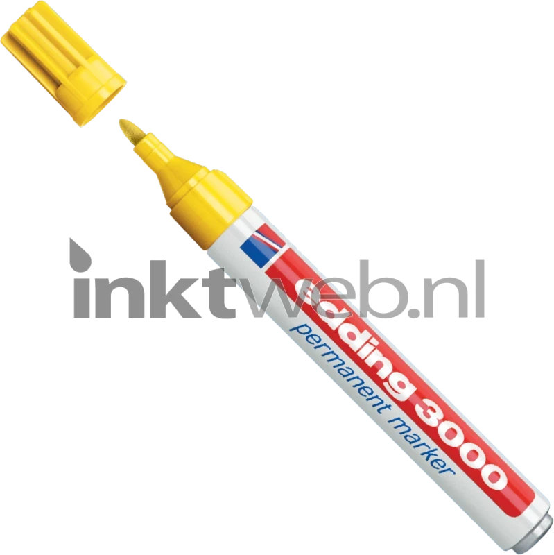 Edding 3000 Permanentmarker rond 1.5-3mm geel (Origineel)