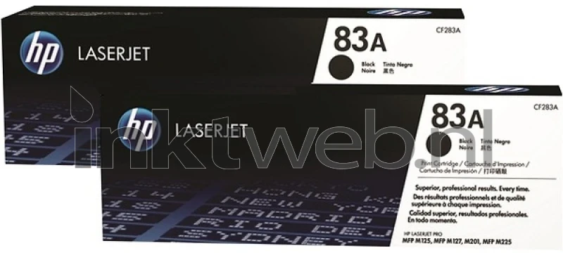 HP 83A 2-pack zwart (Origineel)