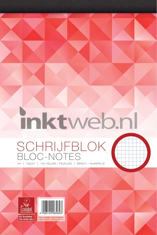 Work A4 blok geruit wit (Origineel)