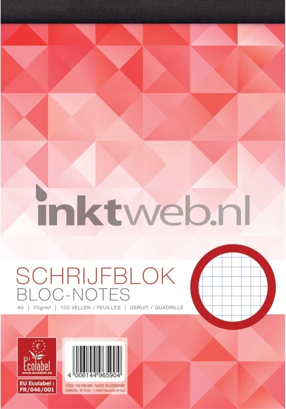 Work A5 blok geruit wit (Origineel)