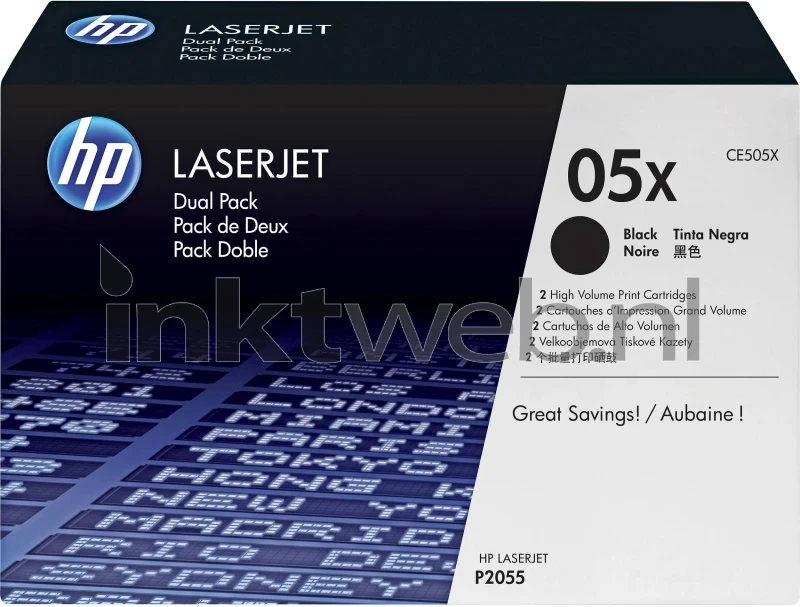 HP CE505X hc zwart (Origineel Hoge Capaciteit)