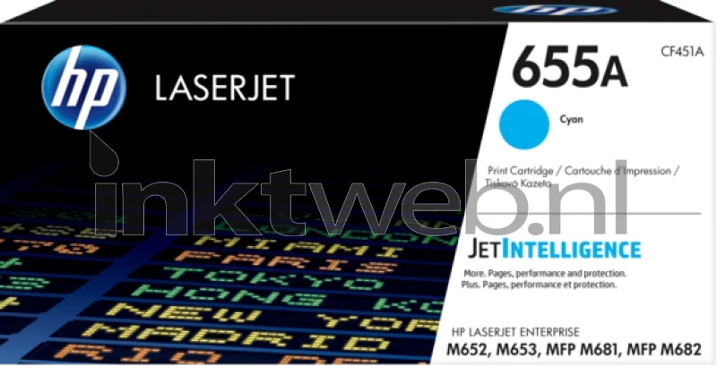 HP 655A cyaan (Origineel)