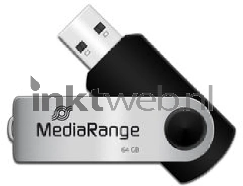 MediaRange USB flash drive 64GB zwart (Origineel)
