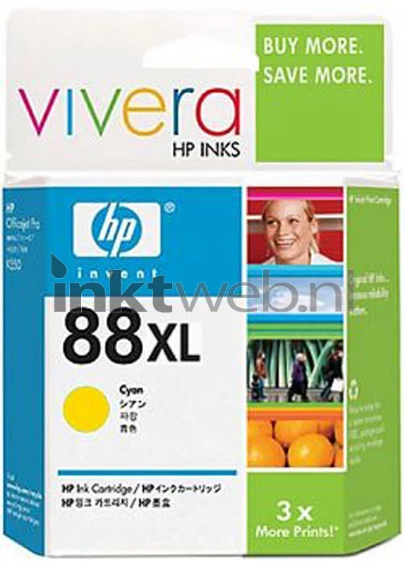 HP 88 XL geel (Origineel Hoge Capaciteit)