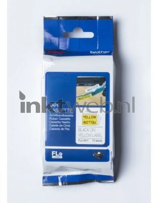 Brother FLE-6511 zwart op geel breedte (Origineel)