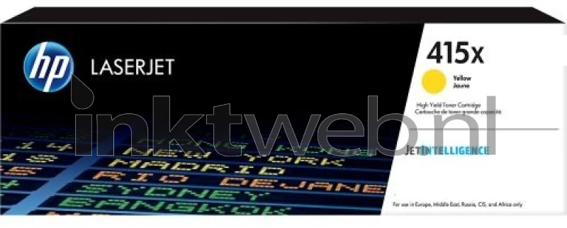 HP 415X geel Tonercartridge | Bestellen bij Inktweb.nl