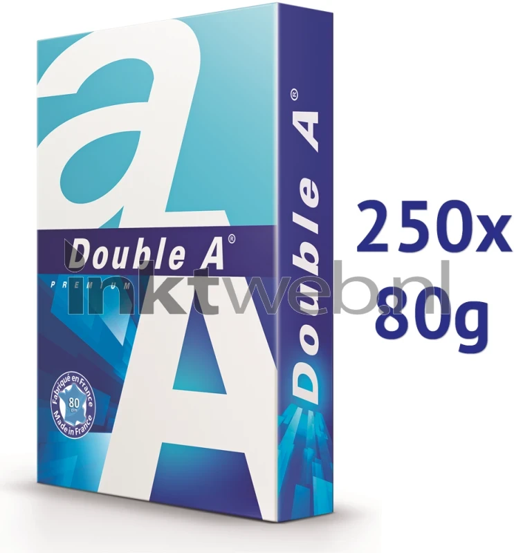 Double A papier 250 vellen halve pallet (80 grams) wit (Origineel)