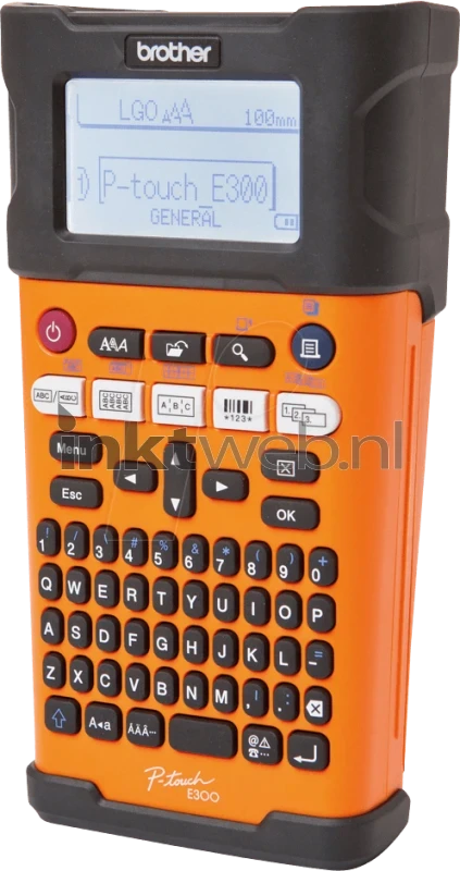 Brother PT-E300VP Industriële labelprinter oranje (Origineel)