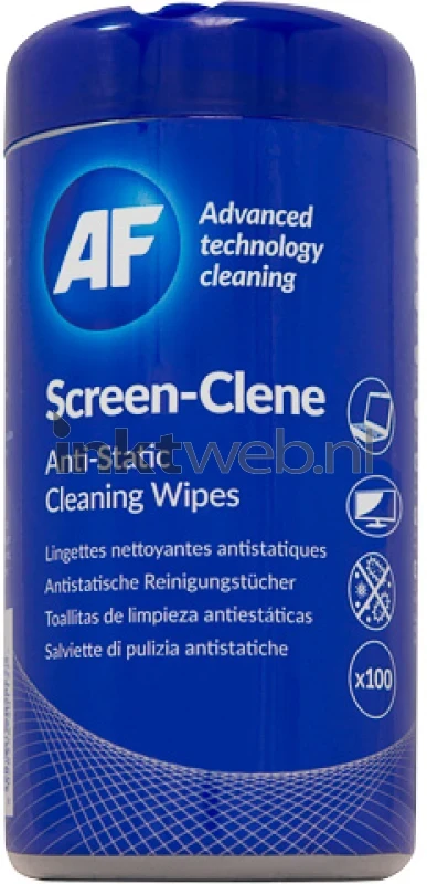 AF Screen-Clean dispenser 100 doekjes (Origineel)