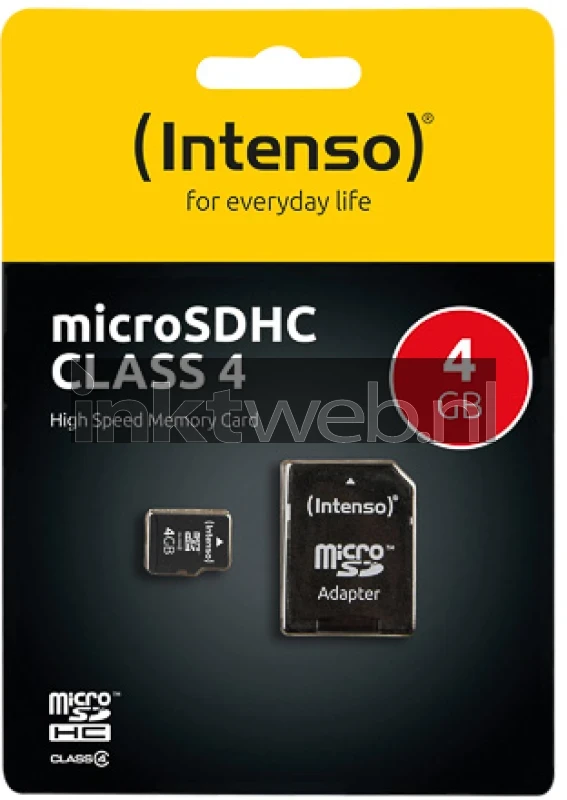 Intenso Micro SD Card 4GB (Origineel)