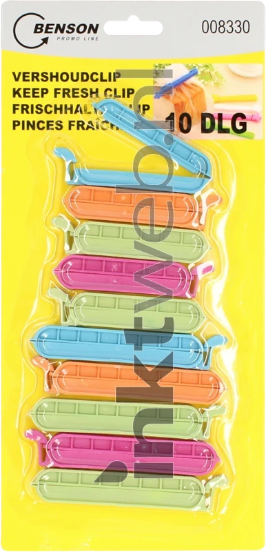 Benson Vershoudclips 10 st. kleur (Origineel)