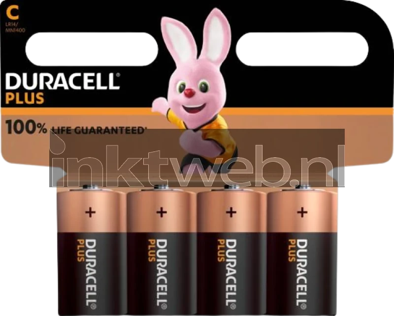 Duracell Alkaline Baby C LR14 1.5V Plus (4-pack) (Origineel)