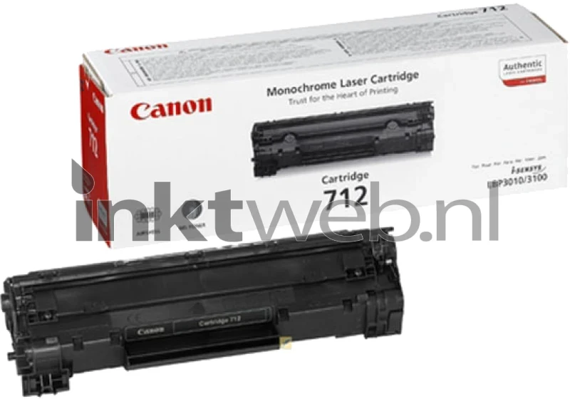 Canon 712 zwart toner | Voordelig bij Inktweb.nl
