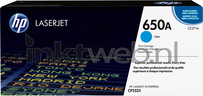 HP 650A cyaan (Origineel)
