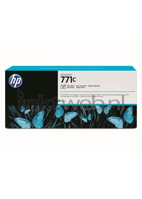 HP 771c 3-pack foto zwart (Origineel)